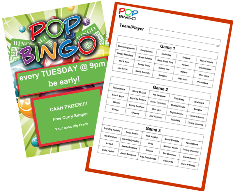 Pop Bingo - Fun Pub Quiz Game | Quiz On Demand